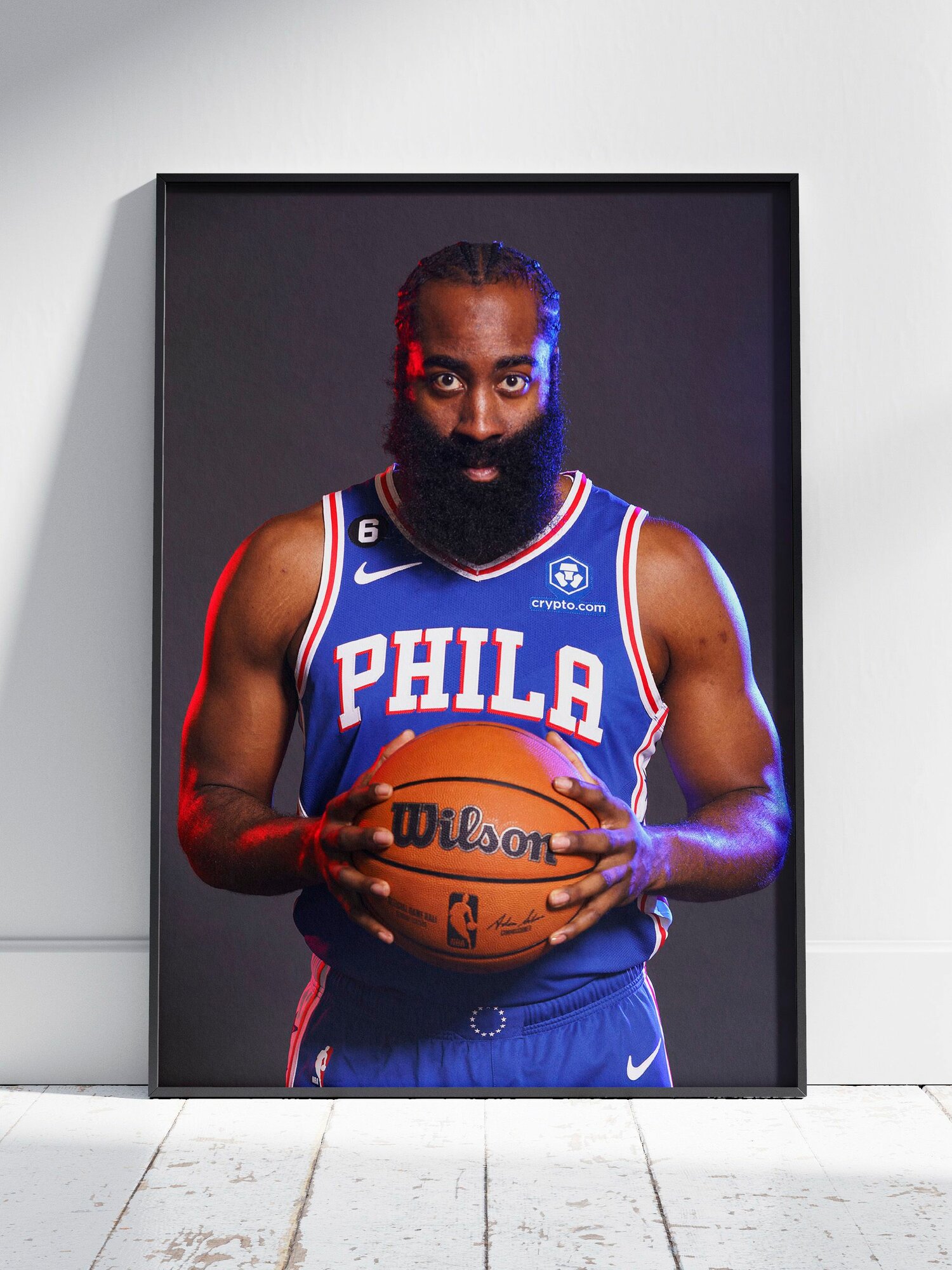 Плакат на стену для интерьера Легенды Баскетбола (Джеймс Харден - James Harden 6) - Постер по спорту и физической активности формата A3 (30x42 см)