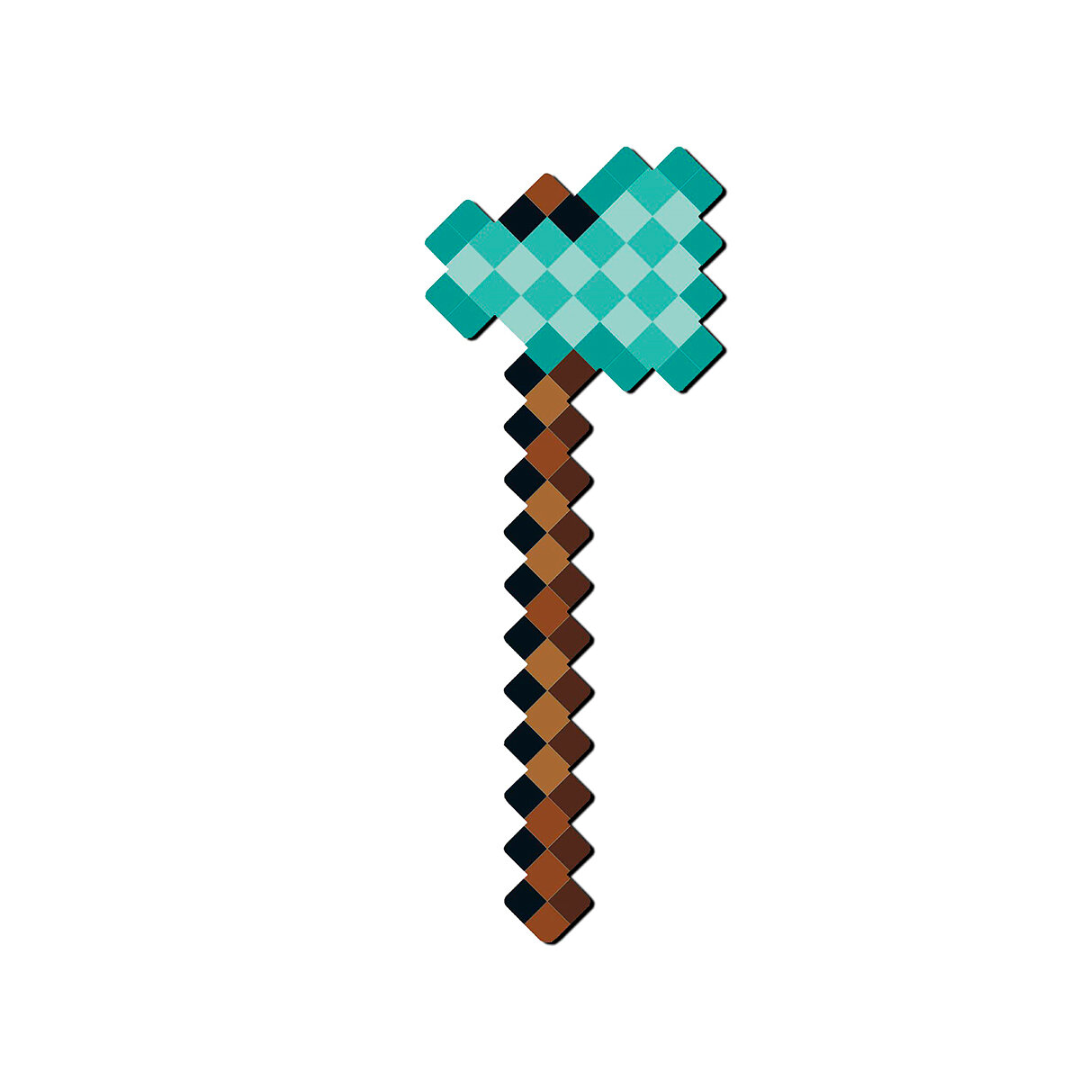 Топор пиксельный KIDS BAY 0.6x12x31 см дерево – игрушечное оружие в стиле Minecraft