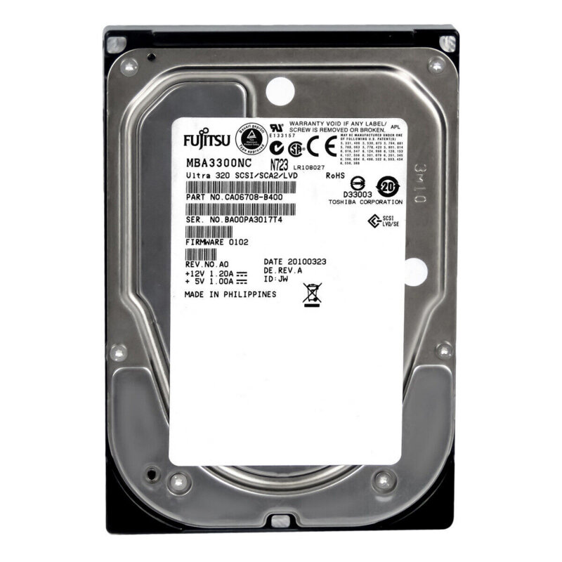 Жесткий диск Fujitsu MBA3300NC 300Gb U320SCSI 3.5" HDD