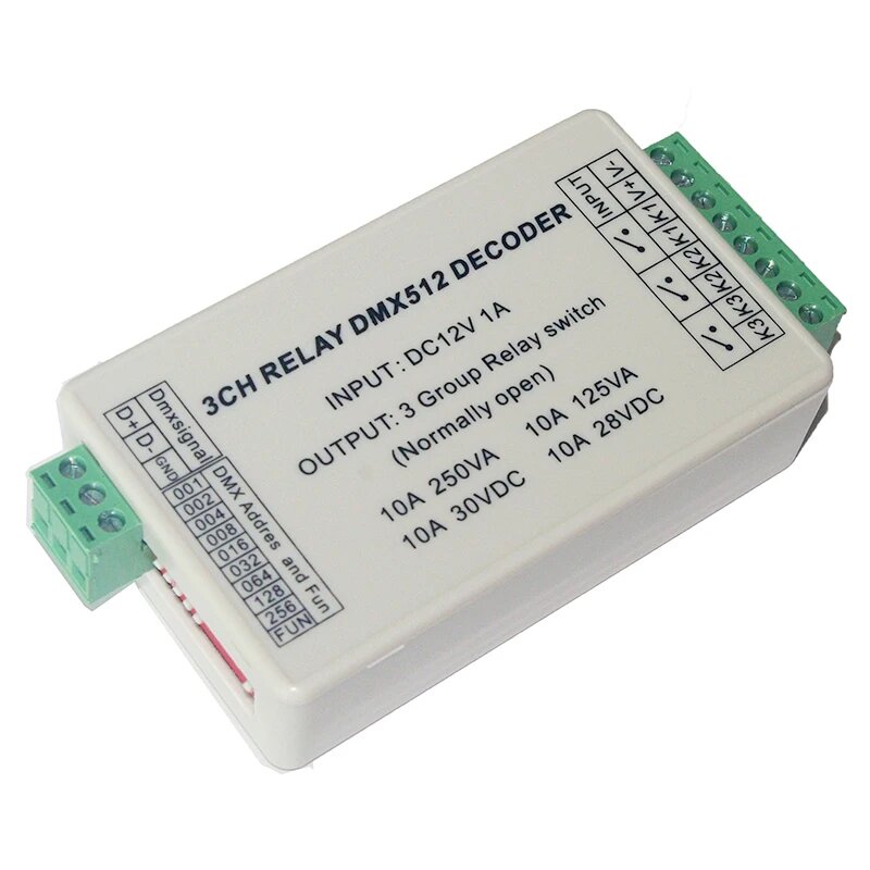 RGB контроллер YJBCo WS-DMX-RELAY-3CH