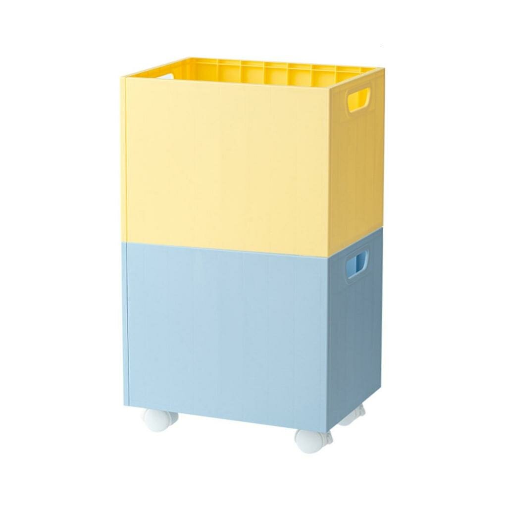Мобильная корзина для хранения, желтый синий