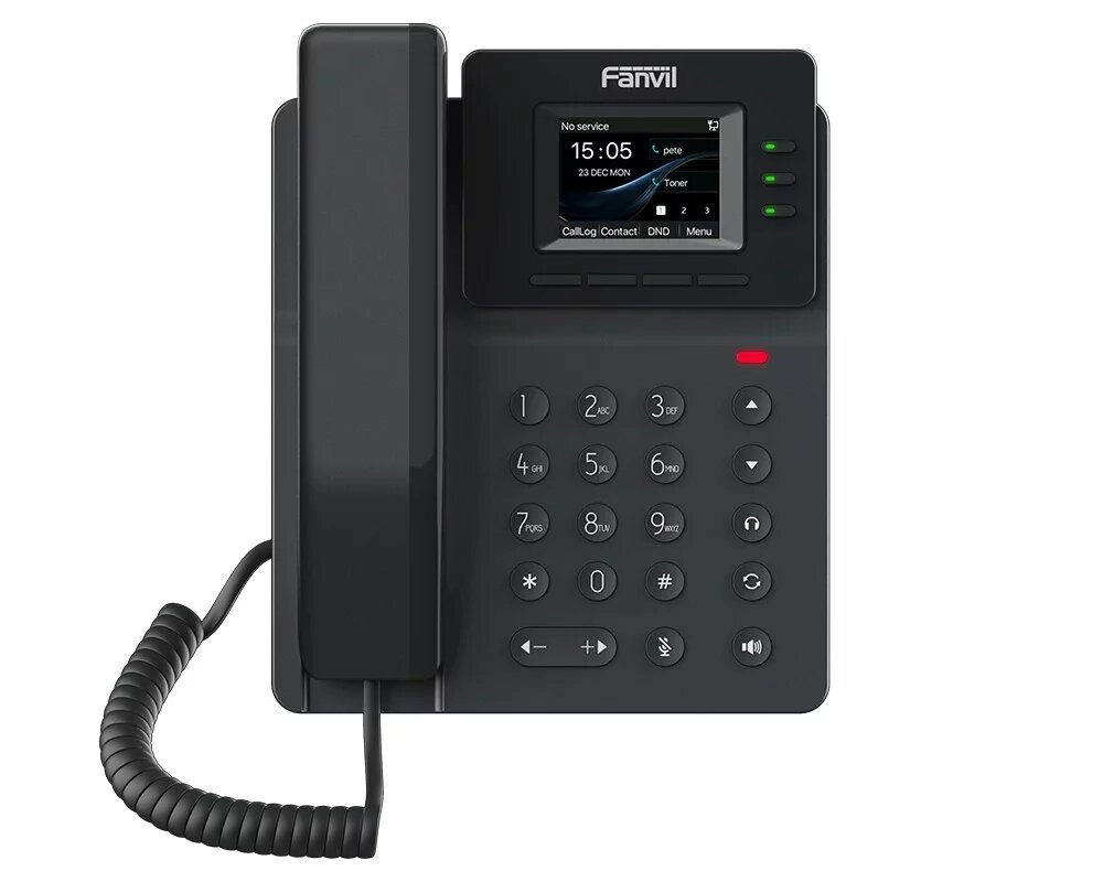 SIP телефон Fanvil V60W, 4 SIP-линии, 2.4" цветной экран, Wi-Fi, Bluetooth 5.4, PoE, блок питания