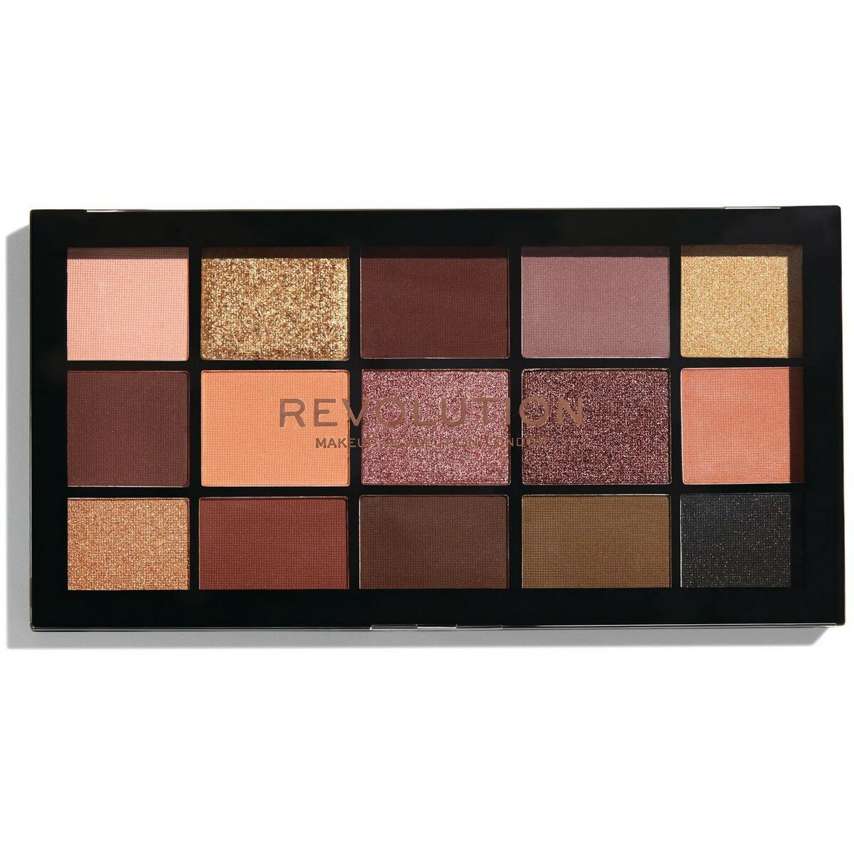 Палетка теней Makeup Revolution Re-Loaded Palette Velvet Rose, 15 цветов, 16.5г