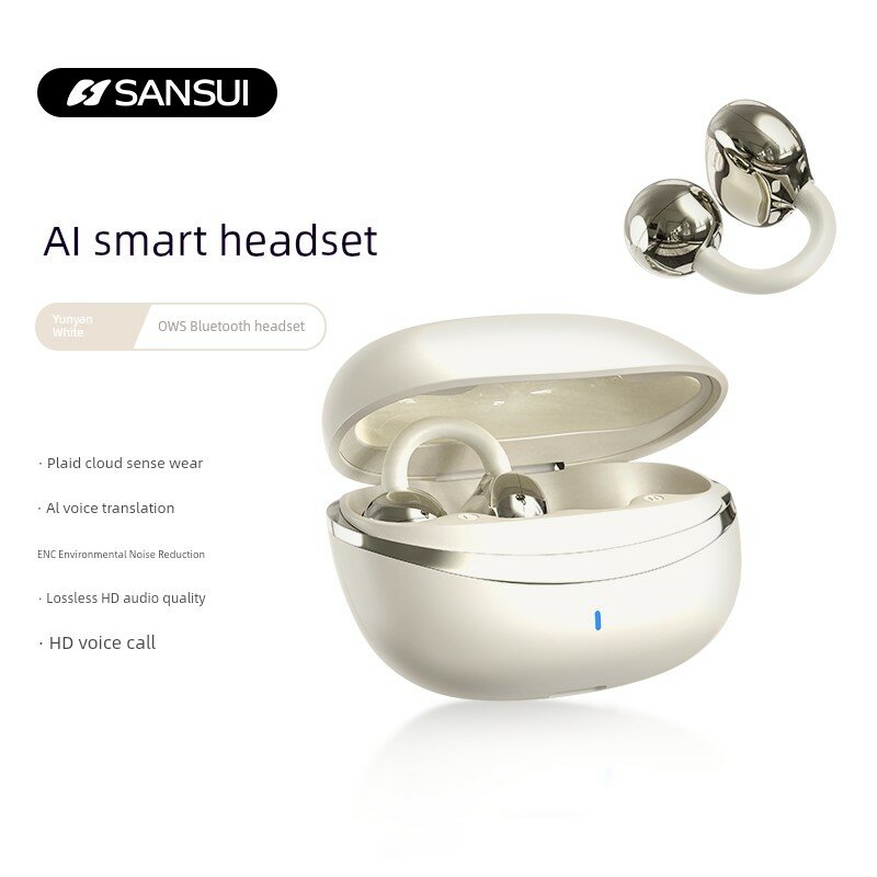 Наушники Bluetooth 5.4 с шумоподавлением ENC, AI-переводом и двойными моделями для речи