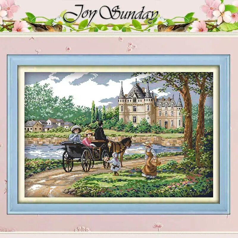 Набор для вышивки крестиком Joy Sunday 14CT с печатью