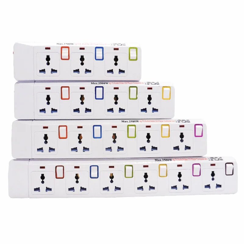 Розетка удлинитель US PLUG, 5 Outlets, 2500W