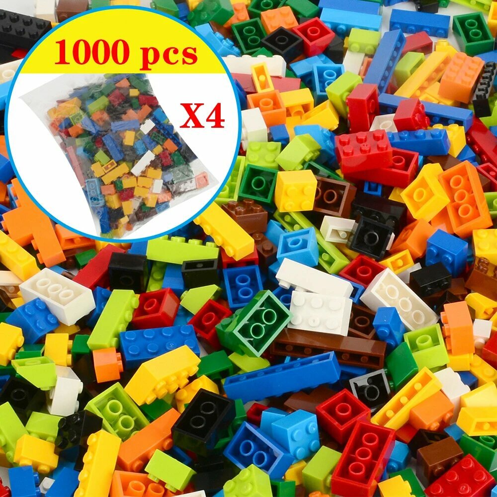 Кирпичики MOC 1000 шт. AoZhouB1000, без коробки