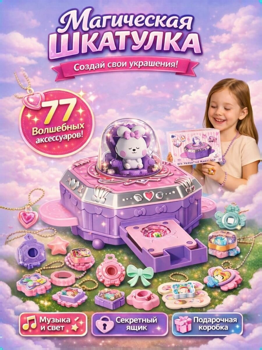Nabor dlya sozdaniya ukrasheniy dlya devochki