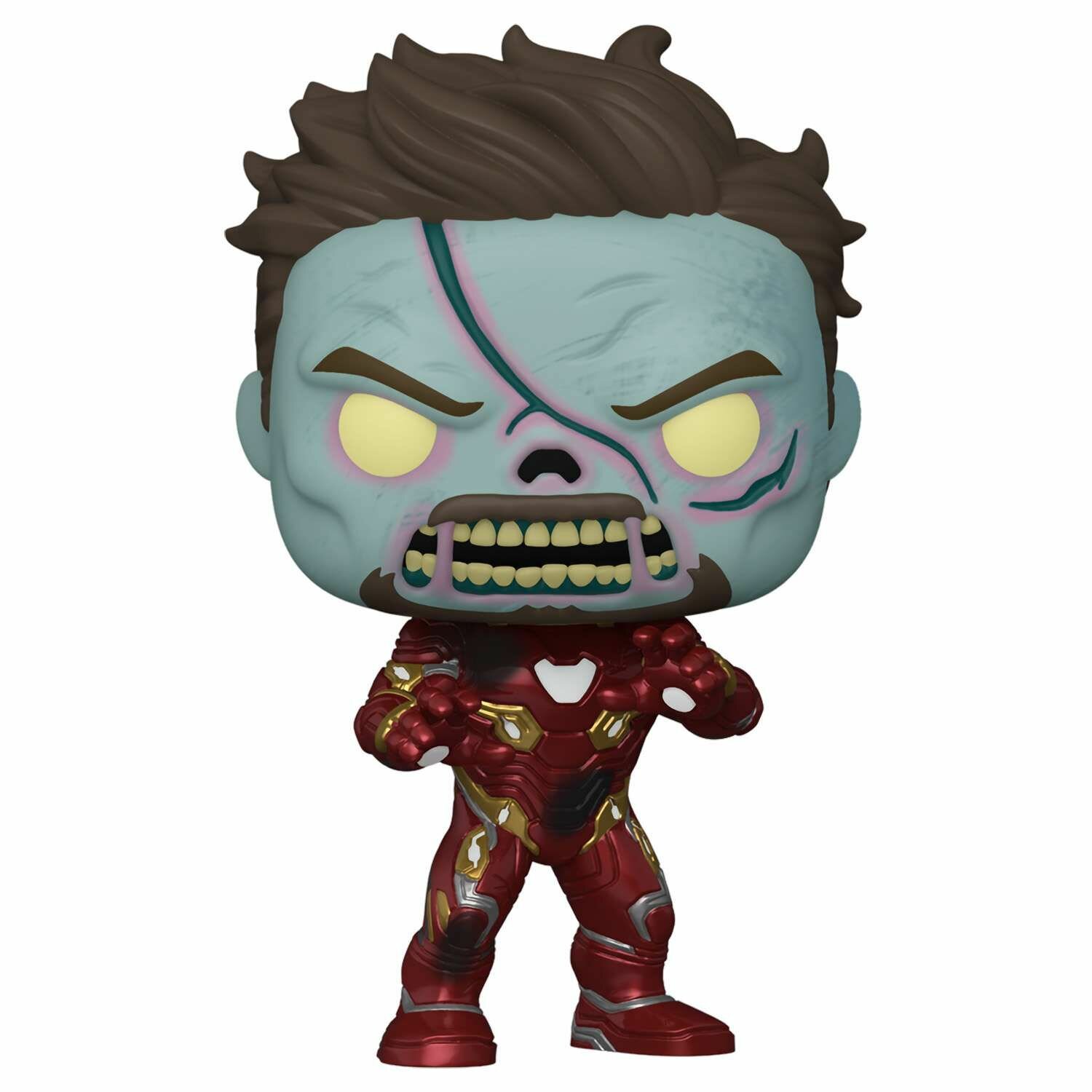 Фигурка Funko POP Marvel: What If? – Zombie Iron Man Bobble-Head (944) (9,5 см)