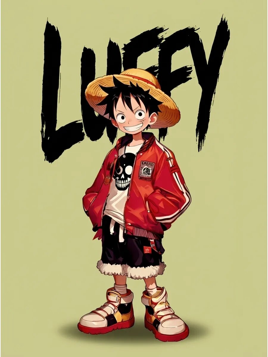 Картина готовая интерьерная на стену Luffy 40*50 см