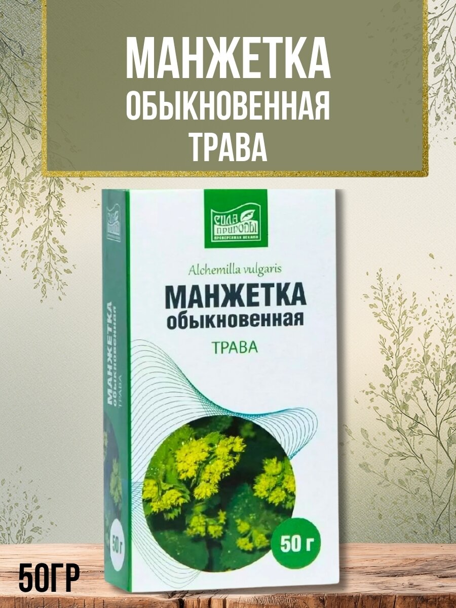 Манжетка трава, обыкновенная , 1 упаковка 50 грамм (Сила природы)