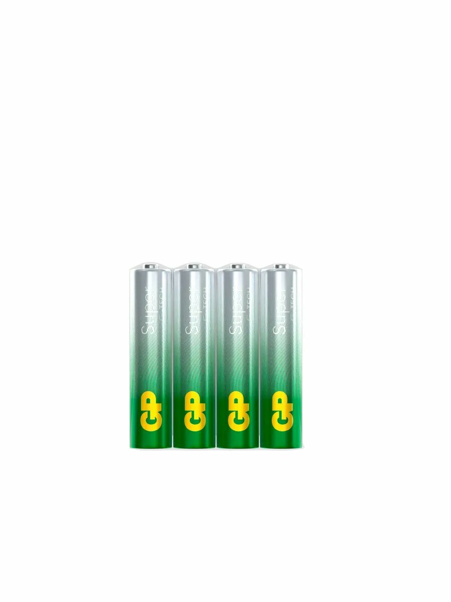 Батарейки 4 шт, GP Super G-Tech, AAA (LR03, 24А), алкалиновые