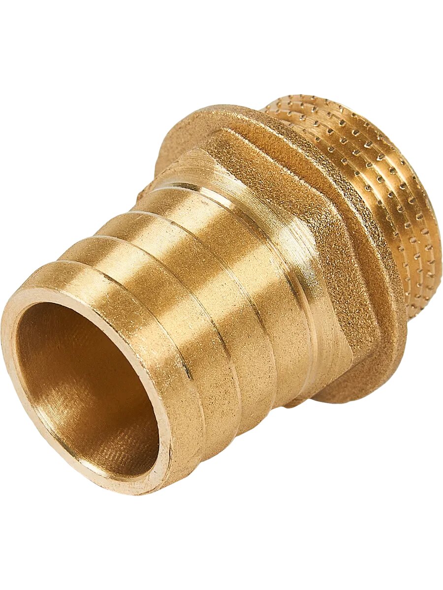 Штуцер для шланга Aquasfera 3/4"x25 мм НР латунь 018-0366