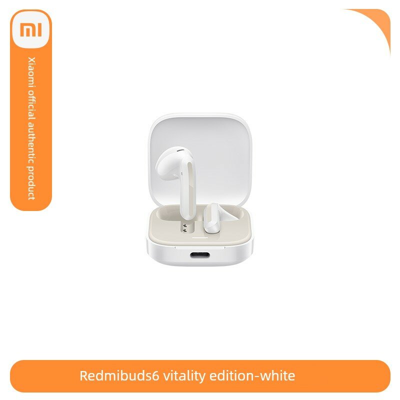 Redmi Buds 6 Vital Edition беспроводные наушники Bluetooth в белом цвете с длительным сроком службы, шумоподавлением,