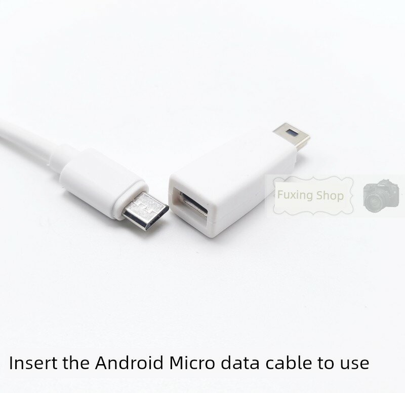 Белый адаптер Micro USB женский к MINI мужской для совместимости с зарядкой мобильных устройств