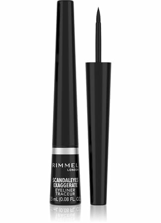 Подводка для глаз Rimmel Exaggerate Eyeliner, оттенок 100% Black, 2,5 мл