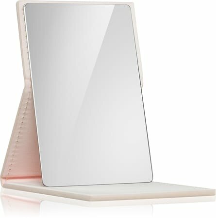Набор аксессуаров для макияжа Notino Mirrors Compact Mirror Leatherette, бежевый, 1 шт