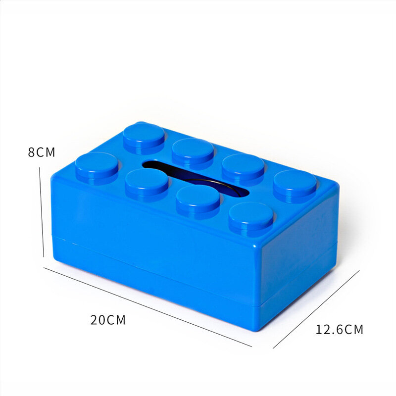 Салфетница, в стиле LEGO, настенная, синий