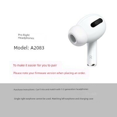 Замена правого наушника AirPods Pro 1-го поколения для iPhone 12-14, оригинальное качество Apple, новое в упаковке