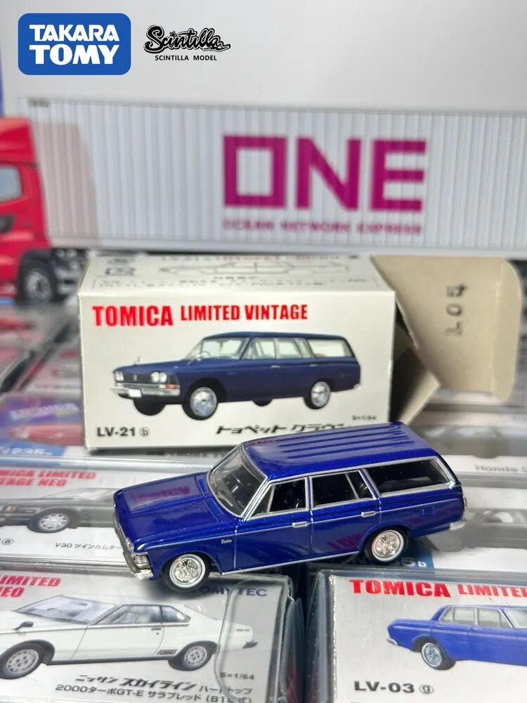 Машинка Tomytec 1/64 Tomica Limited Vintage Tomytec TLV LV-21b Alloy Car Model Collection Gift