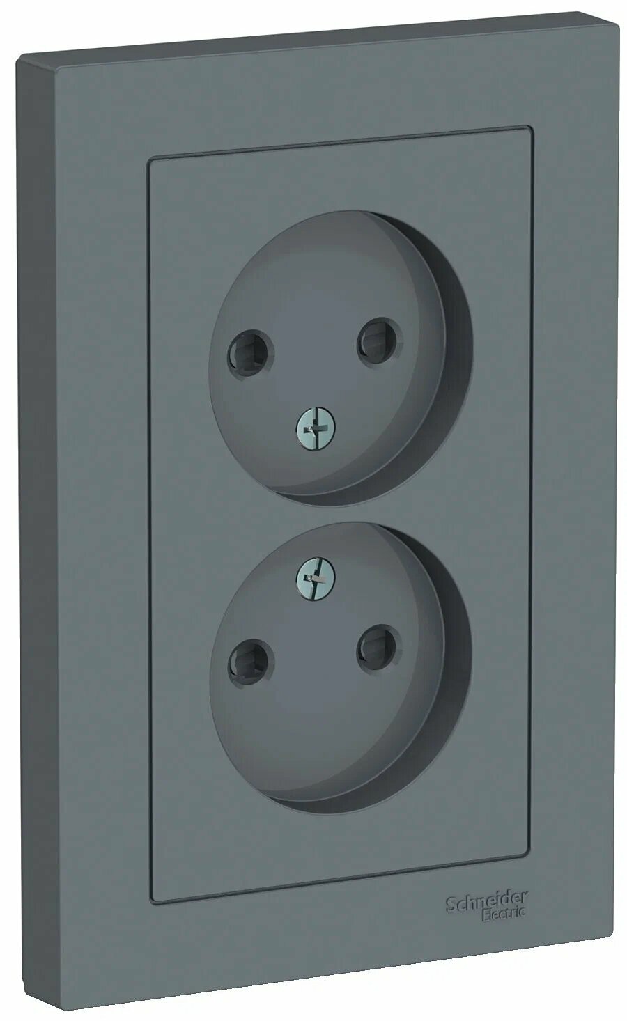Systeme Electric AtlasDesign Грифель Розетка б/з двойная, со шторками,16А, в сборе ATN000722 3шт