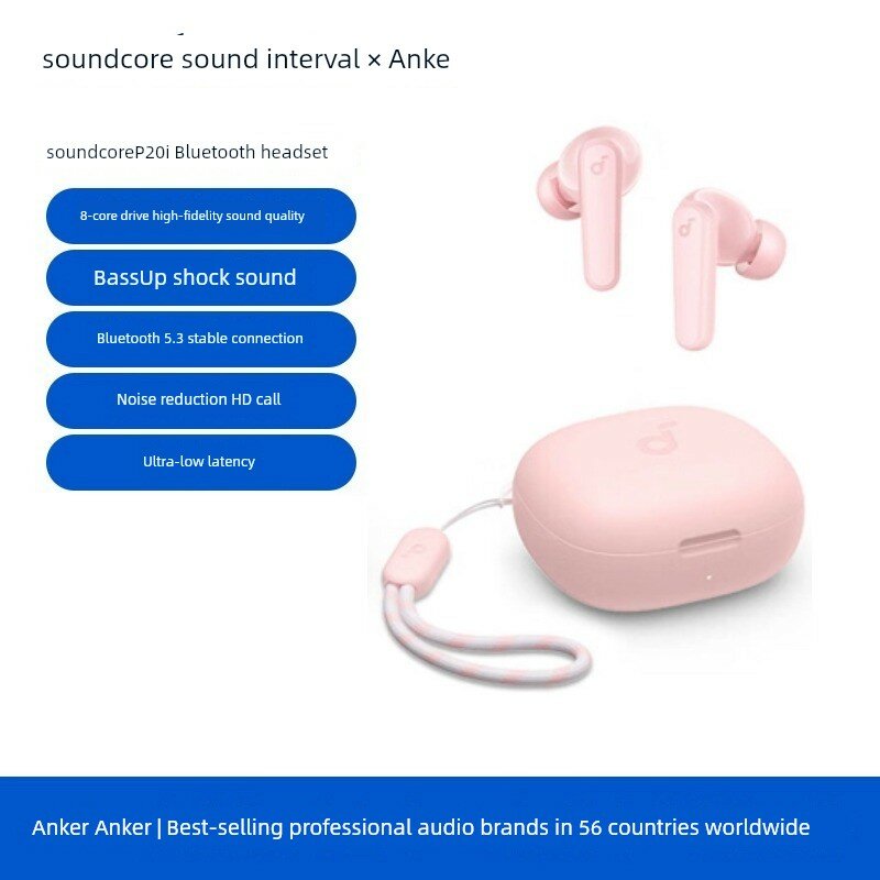 Soundcore P20i беспроводные наушники Bluetooth с 30-часовой батареей для комфортного использования весь день - Розовый