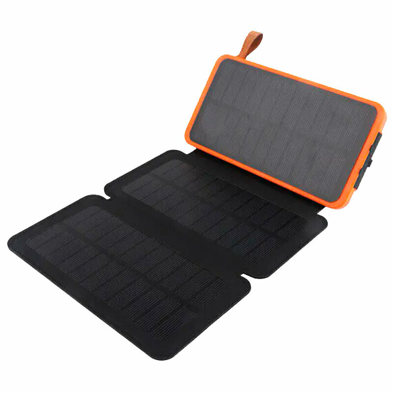 Внешний аккумулятор (PowerBank) TS-803 на солнечной батарее, 10000 мАч, 2 панели