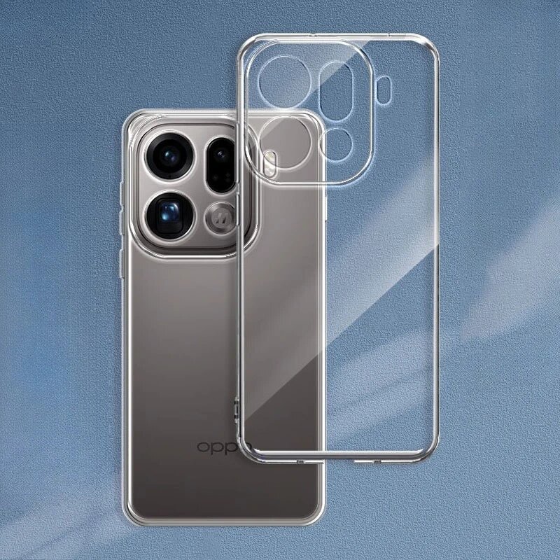 Чехол Oppo Find X9 Pro, прозрачный, ТПУ