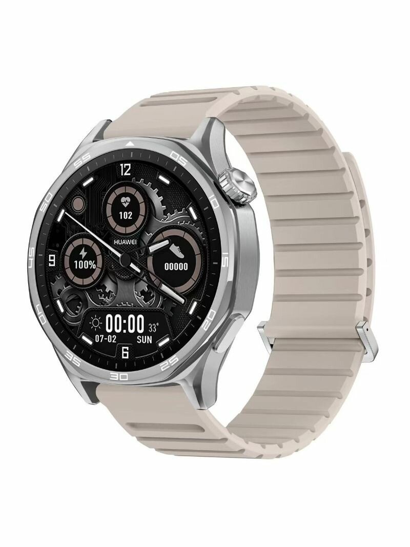 Силиконовый магнитный ремень 22мм для Huawei Watch GT Runner 2