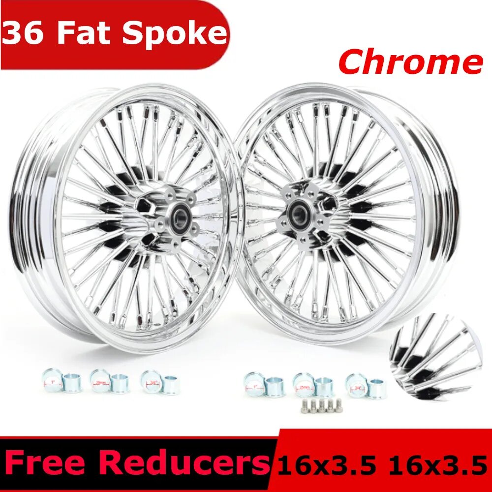36 Fat Spoke Chrome Колесо 16x3.5"
