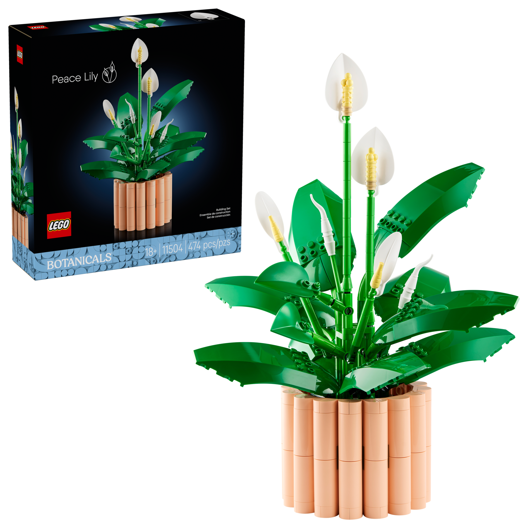 Конструктор LEGO Botanical Лилия 11504, 474 детали, от 18 лет