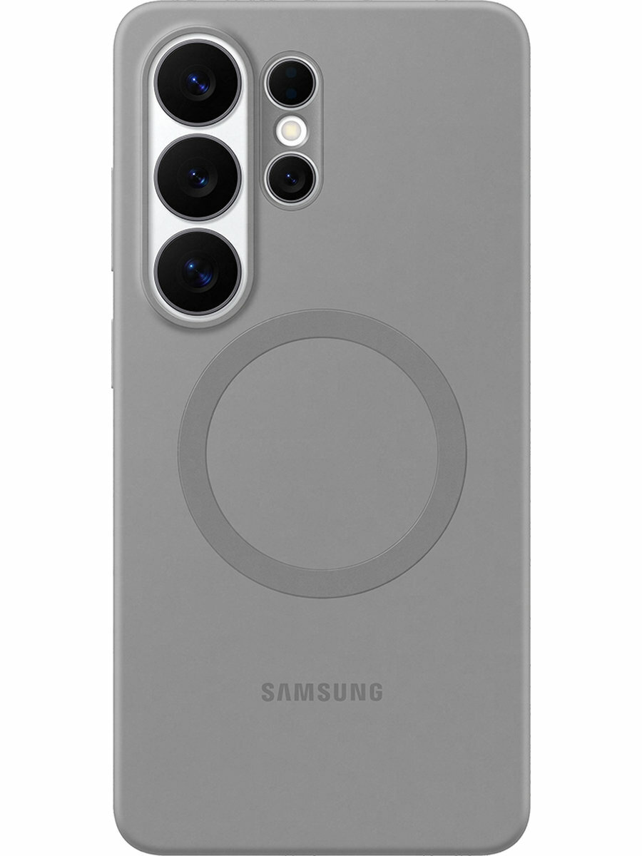 Клип-кейс Samsung Silicone Magnet для Galaxy S26 Ultra Серый