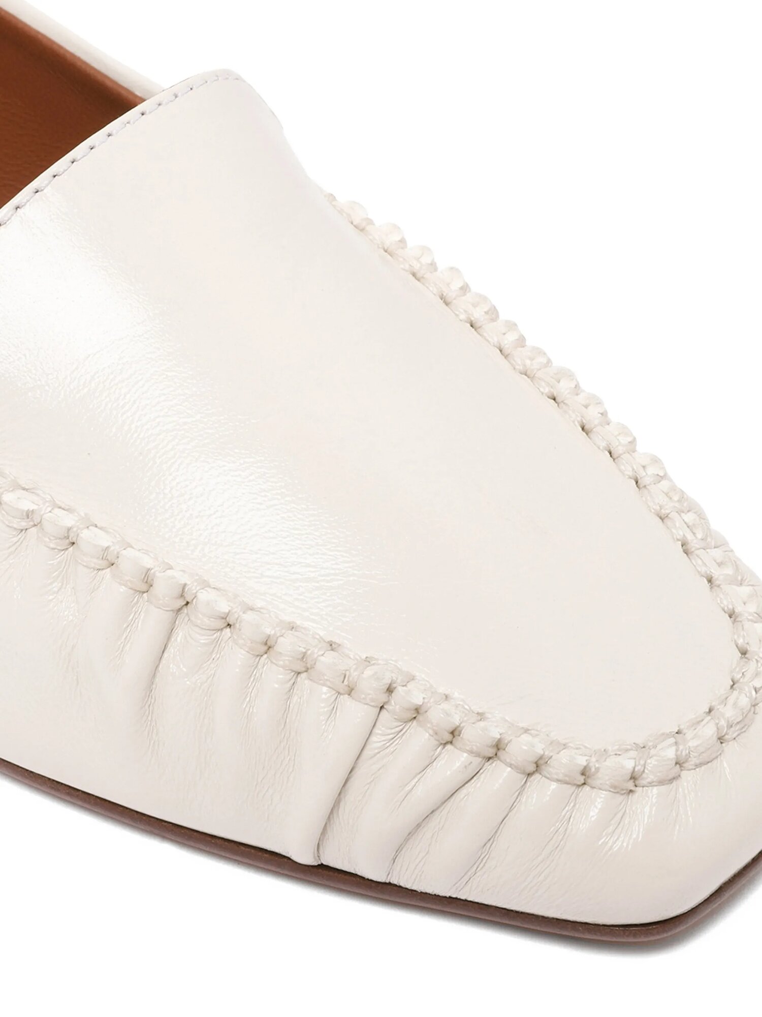 Лоферы Pollini Whipstitch-trim loafers, размер 38 EU, разноцветный — фото 1