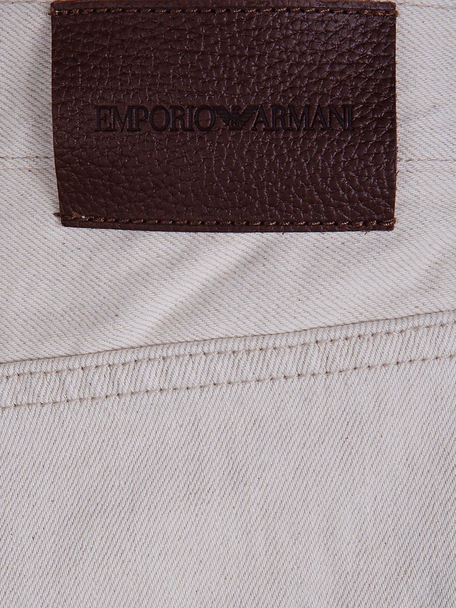 Джинсы EMPORIO ARMANI Pressed-crease logo-patch jeans, размер S — фото 1