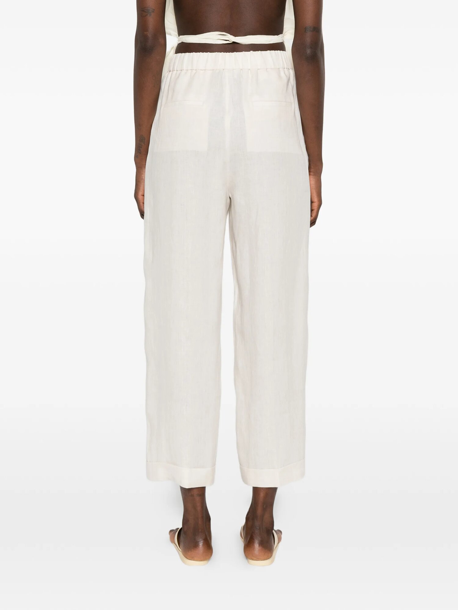 Брюки PESERICO Elasticated-waistband trousers, размер 40, разноцветный — фото 1