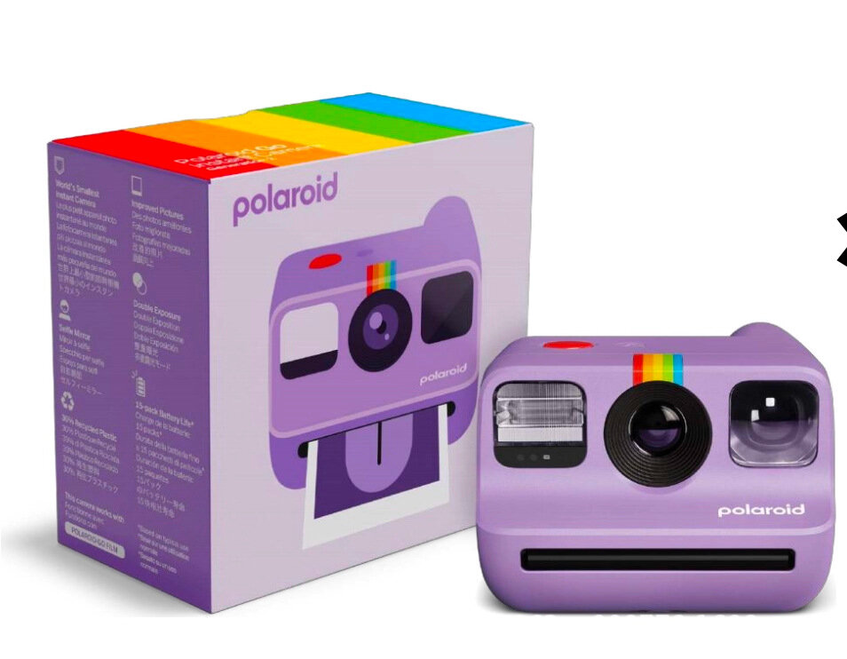 Фотоаппарат моментальной печати "Компактный Полароид", с USB Type-C и вспышкой, purple