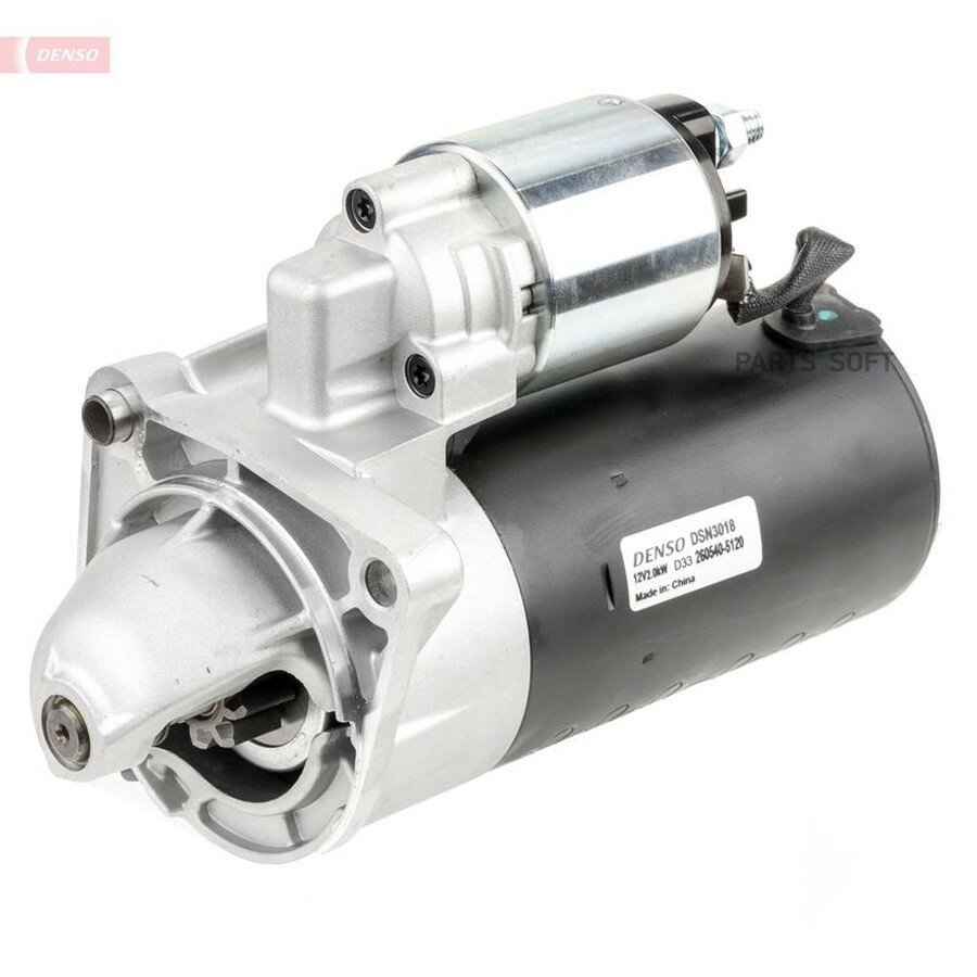 Стартер 12V 2.0Kw от официального дистрибьютора, DENSO, артикул DSN3018