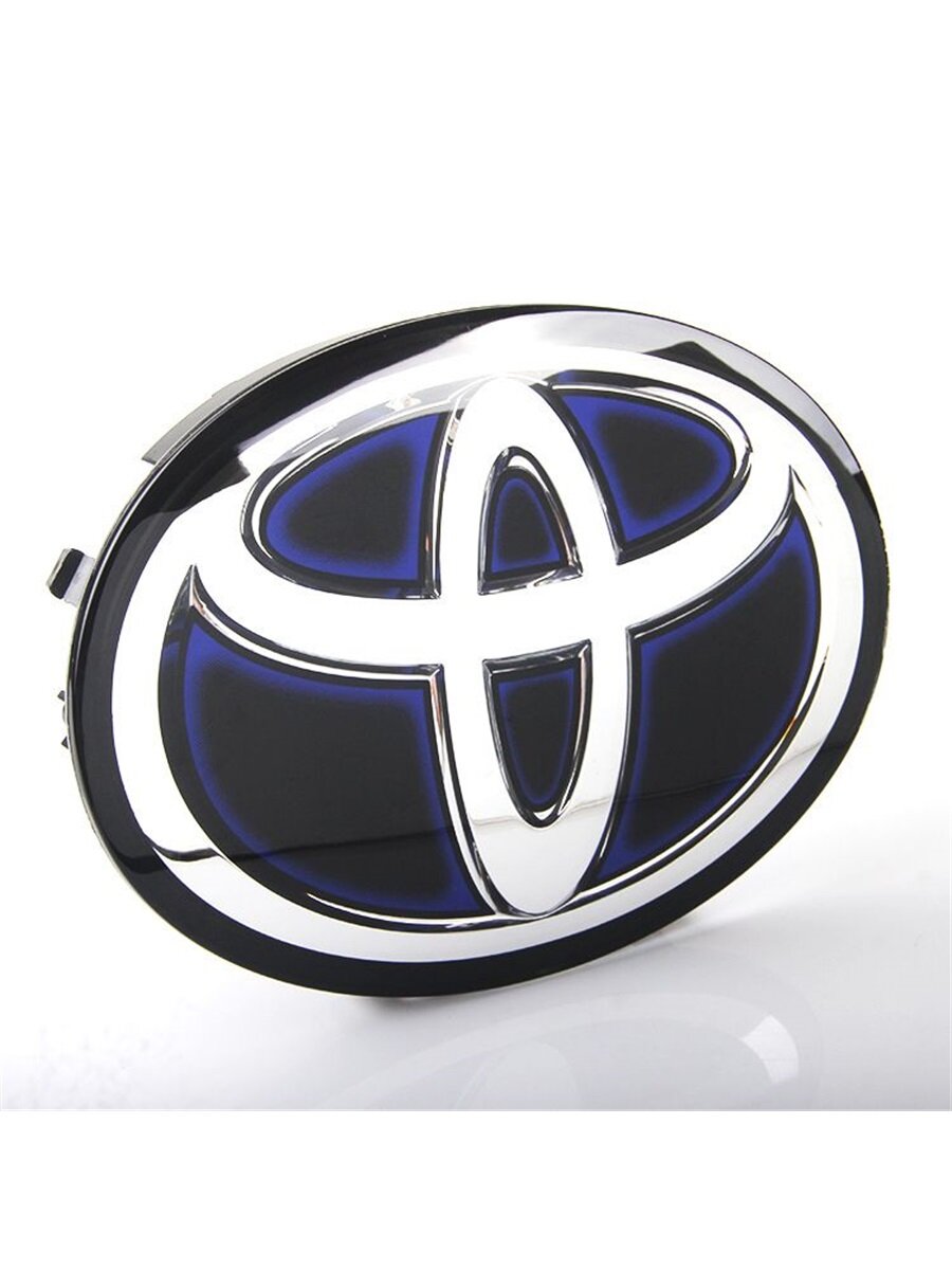 190x130mm Логотип передней решетки или заднего багажника Toyota, наклейка на центральную крышку рулевого колеса, переоборудование автомобиля в акриловые зеркала