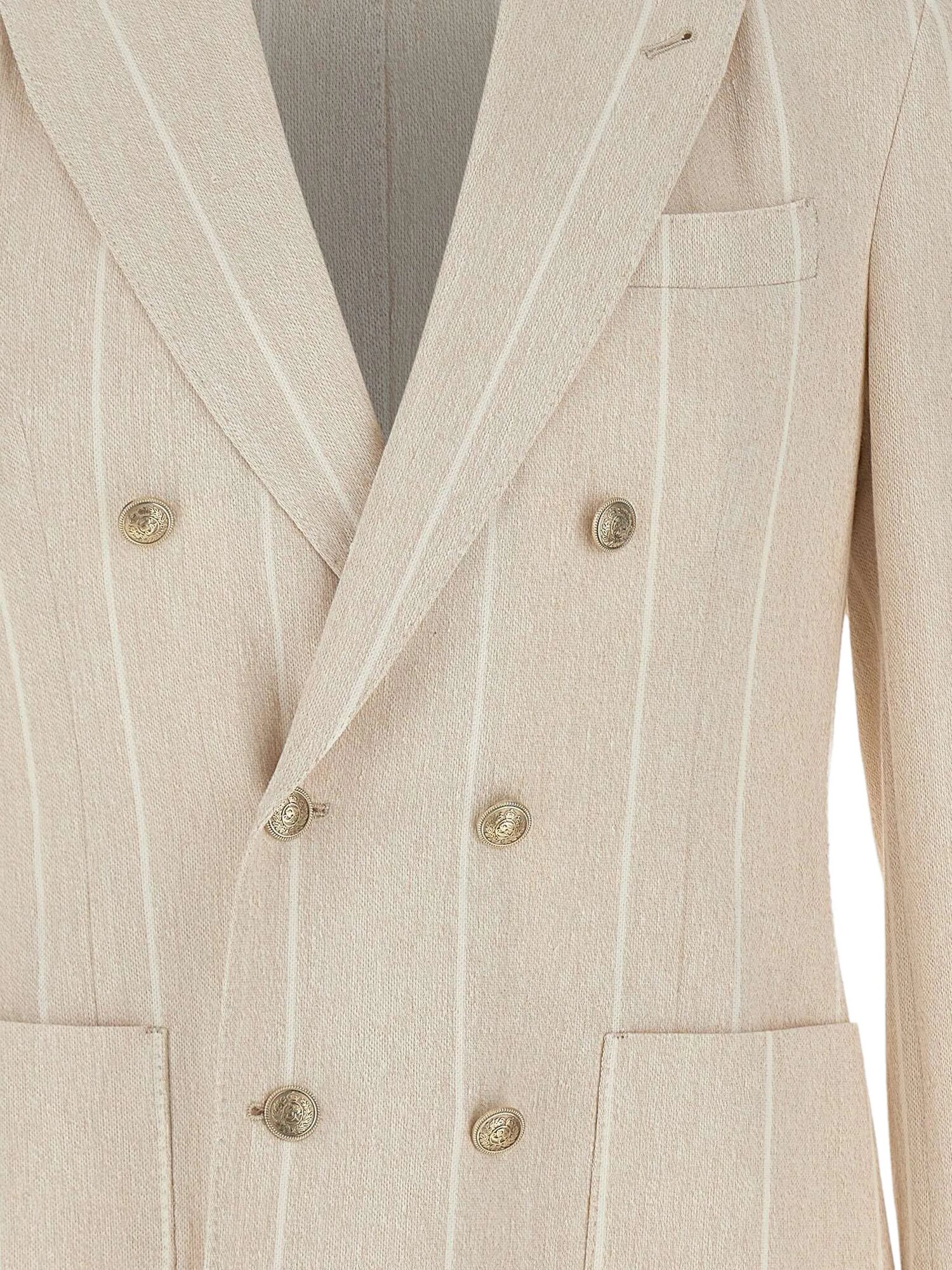 Пиджак Eleventy Striped double-breasted blazer, размер 52, разноцветный — фото 1