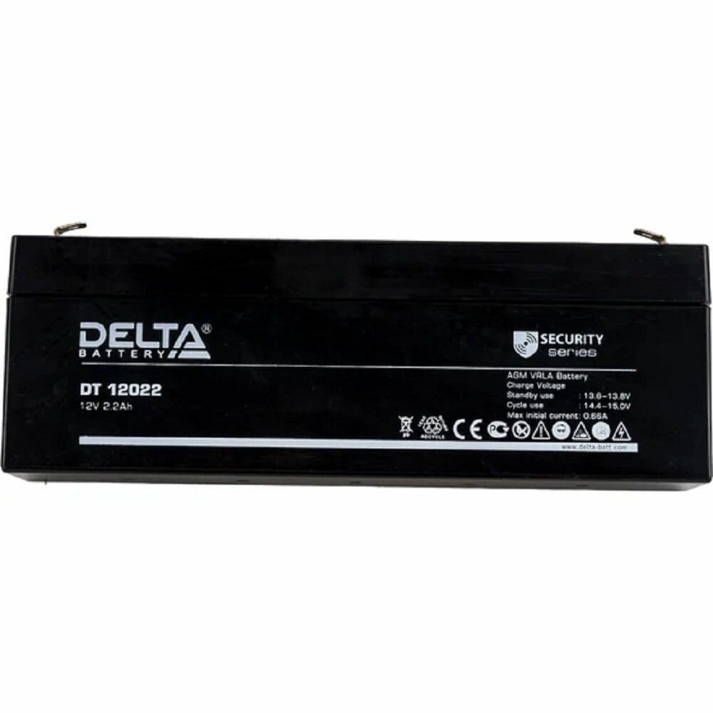 Delta DT 12022 (2.2 А/ч, 12В) свинцово- кислотный аккумулятор