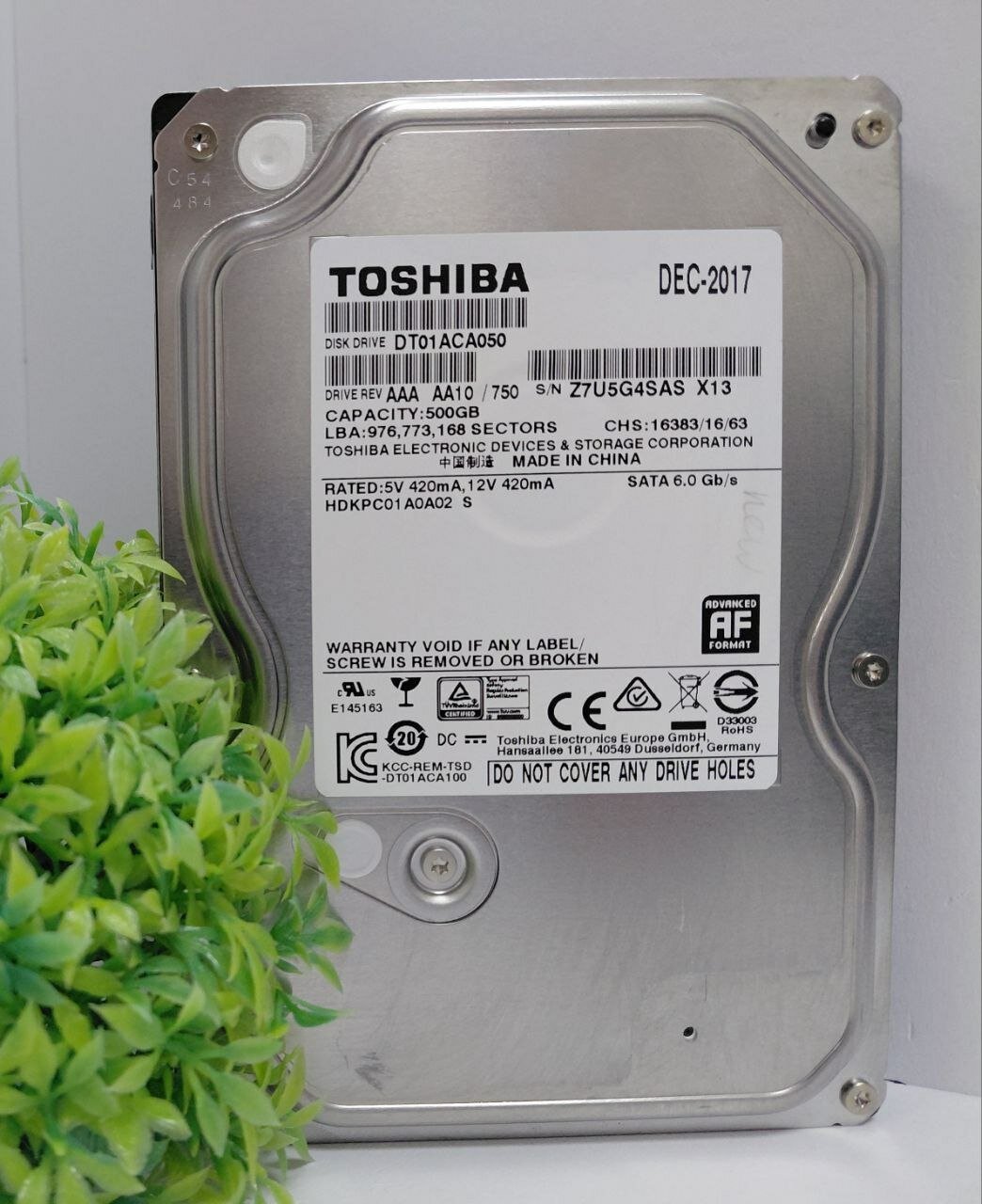 Жёсткий диск 3.5" Toshiba 500GB DT01ACA050
