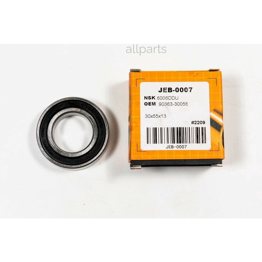 JUST DRIVE JEB0007 Подшипник закрытый(резина) (30/55/13) 6006-2RS