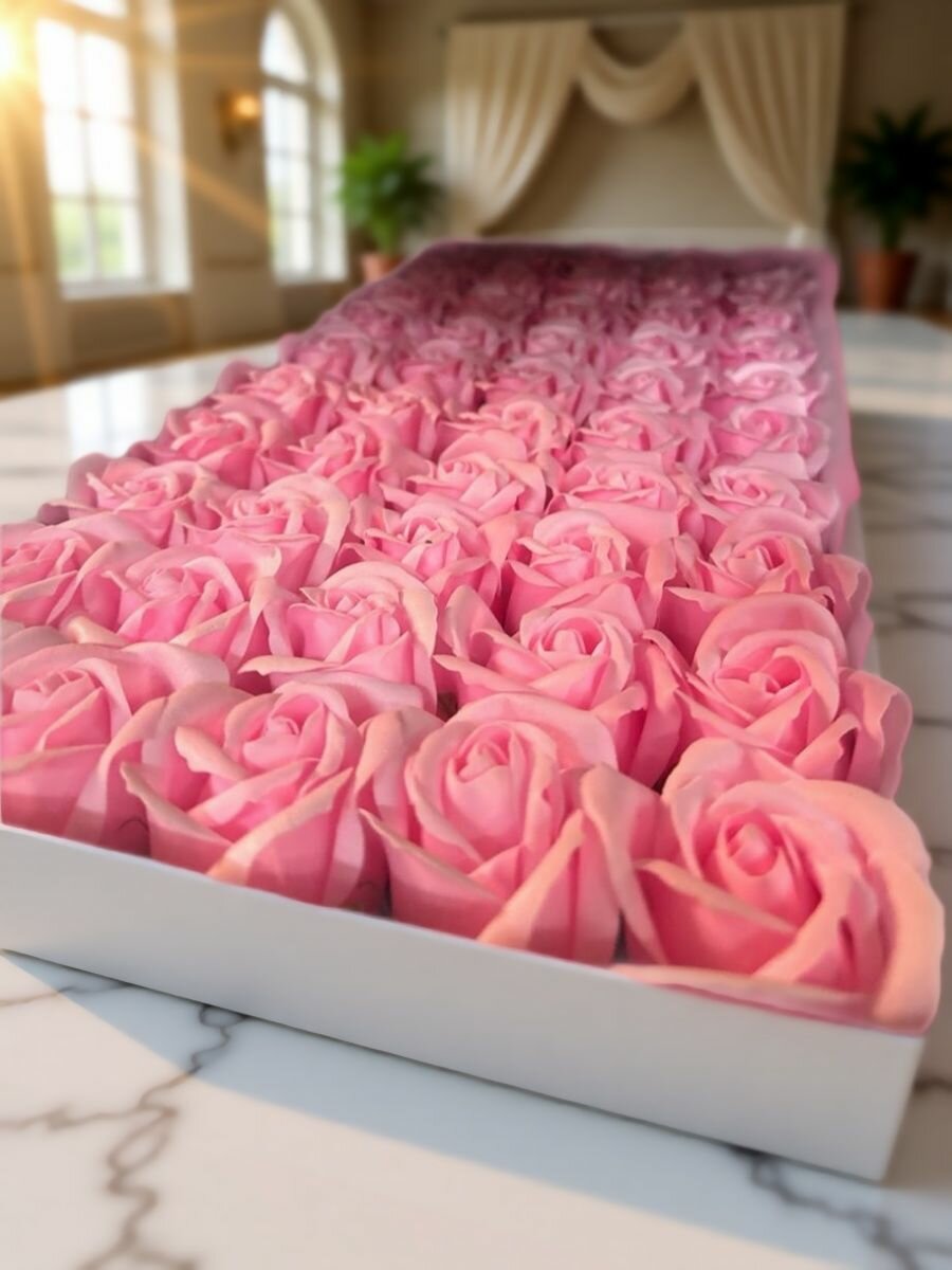 Мыльные розы 50шт