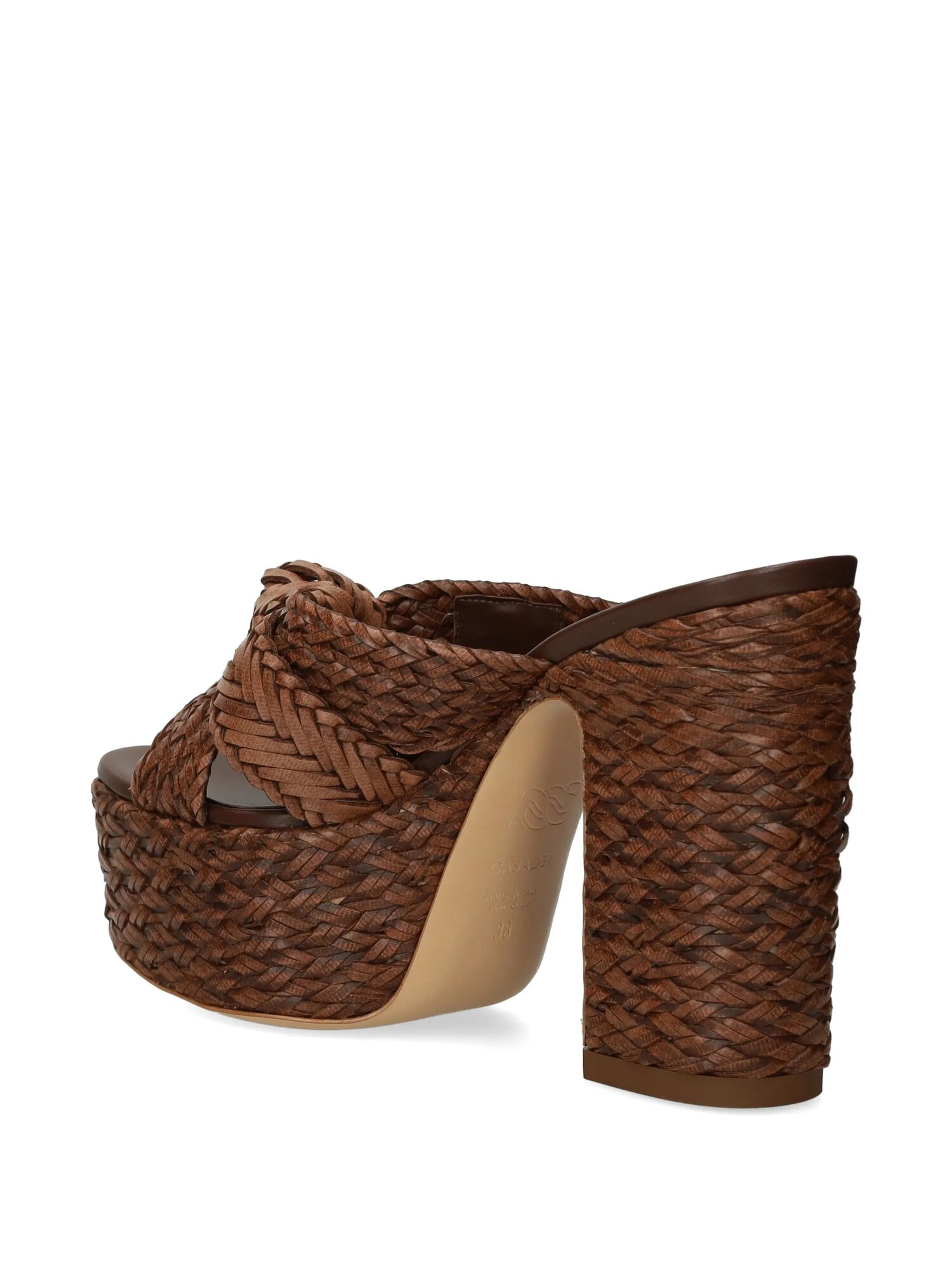 Босоножки Casadei Woven platform sandals, размер 37 — фото 1