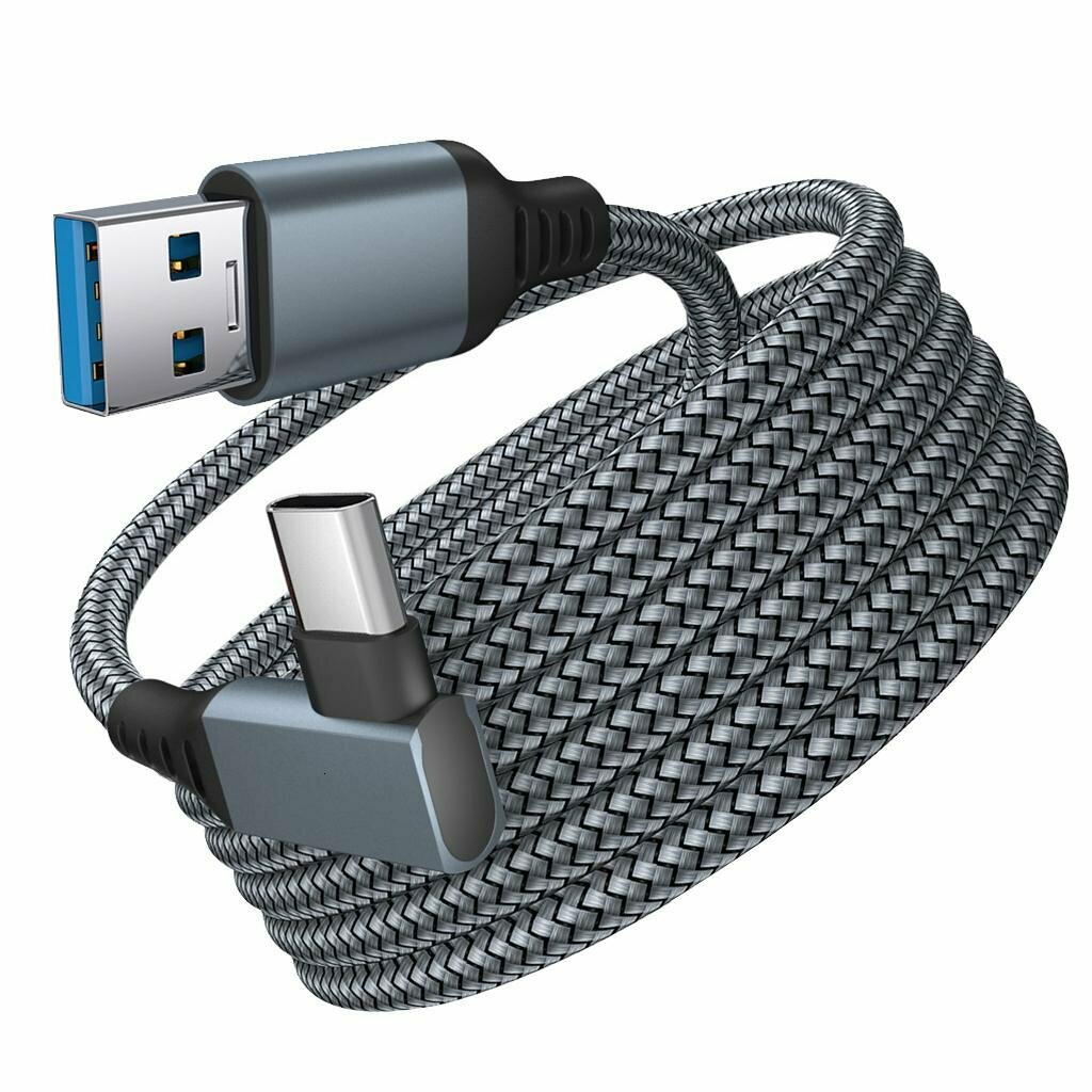 Кабель USB-C для передачи данных Oculus Quest 2, USB для подключения к Type-c gray5M