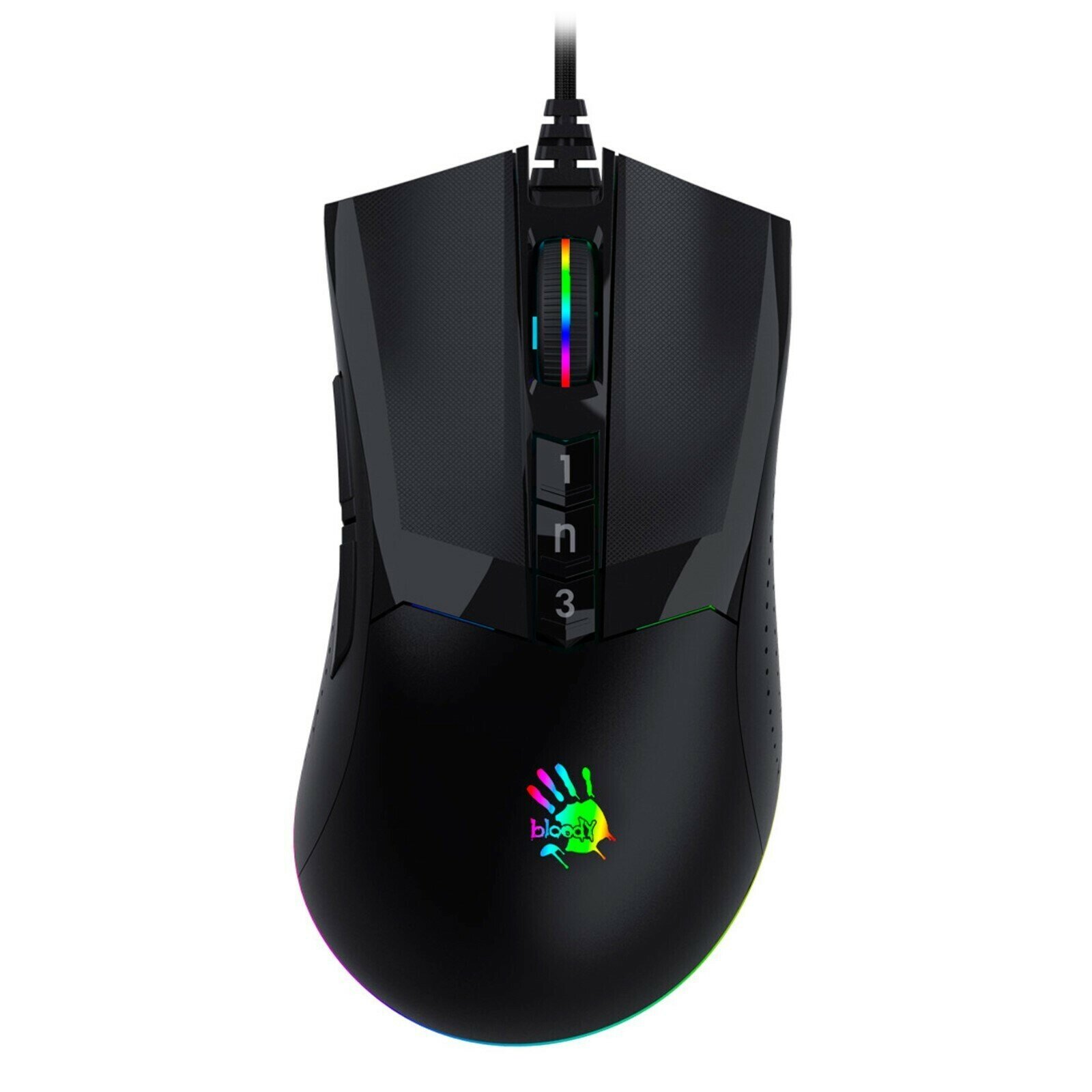 Мышь проводная A4TECH компьютерная Bloody W90 Max черный