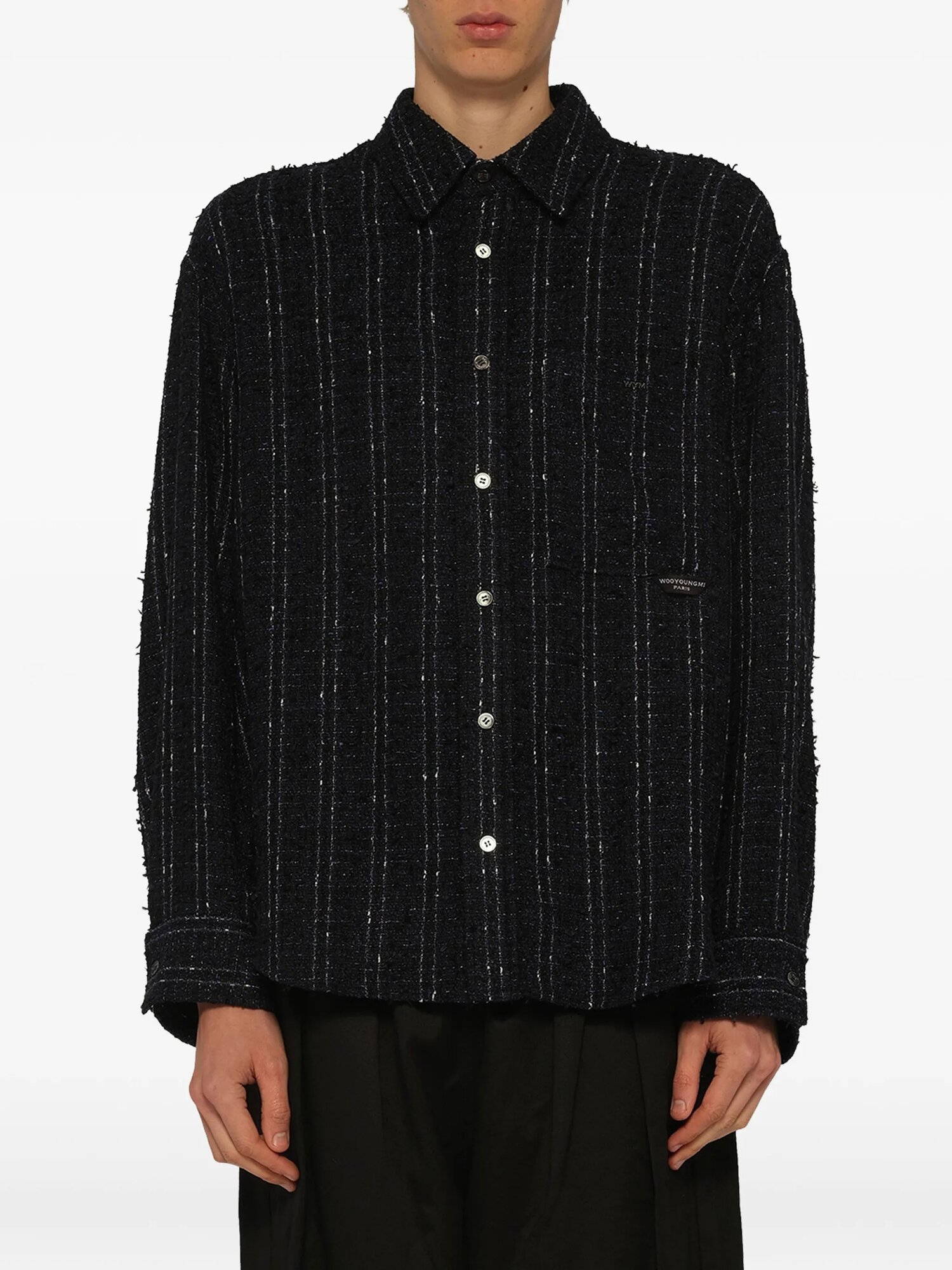 Рубашка Wooyoungmi Tweed button-up shirt, размер 46 — фото 1