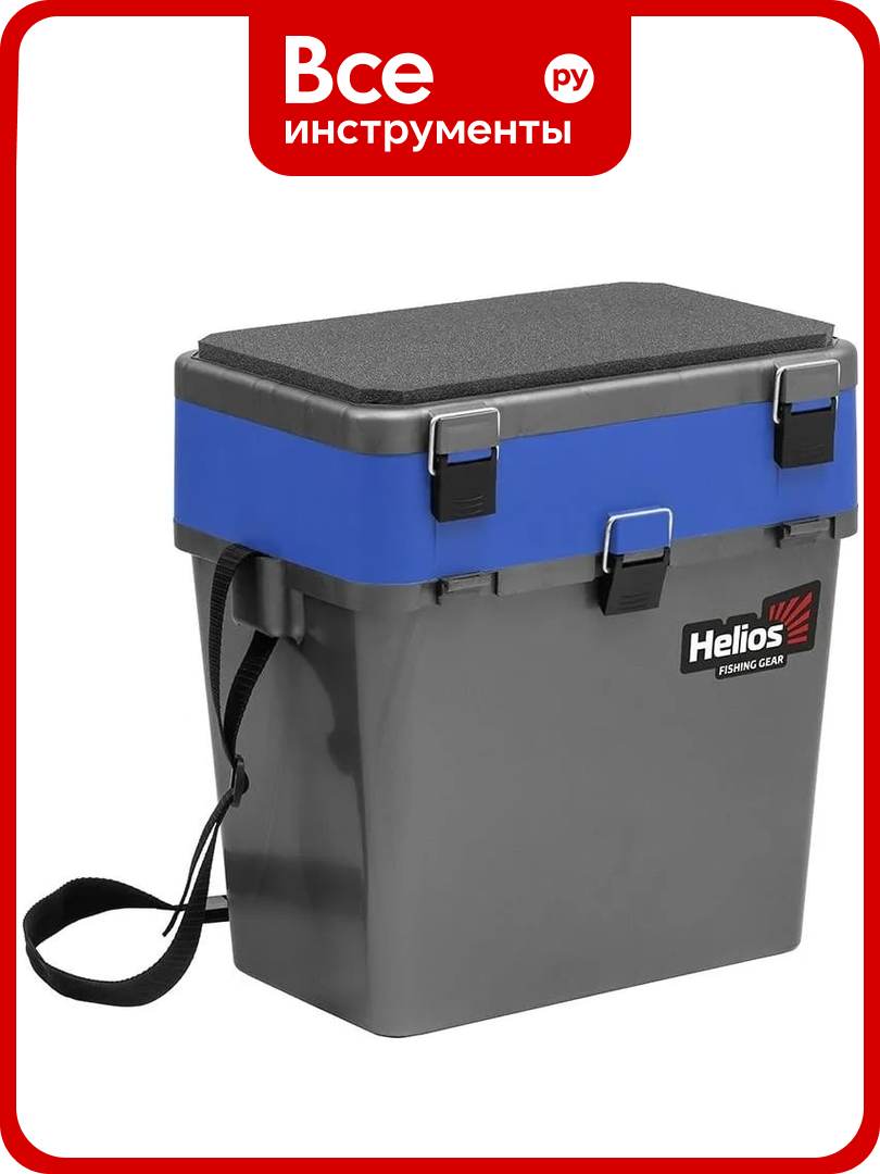 Helios Ящик рыболовный зимний серый/синий HS-IB-19-GB 00000276342