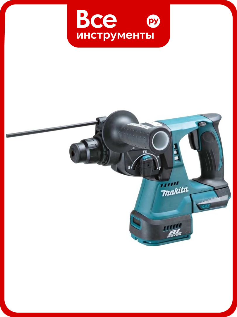 Аккумуляторный перфоратор Makita LXT DHR242Z поставляется без аккумуляторов