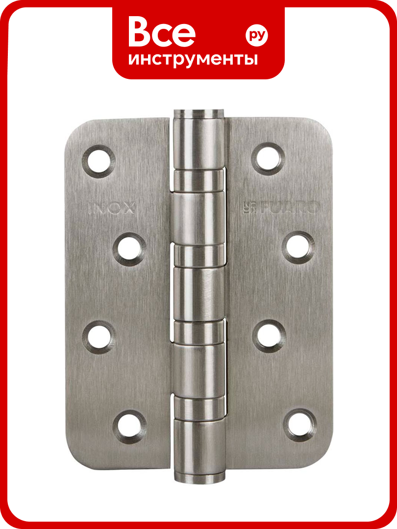 Универсальная петля Fuaro IN4400U-R10 INOX 4BB-R10 нерж. Сталь, 102x76x3, 2 шт. 44603